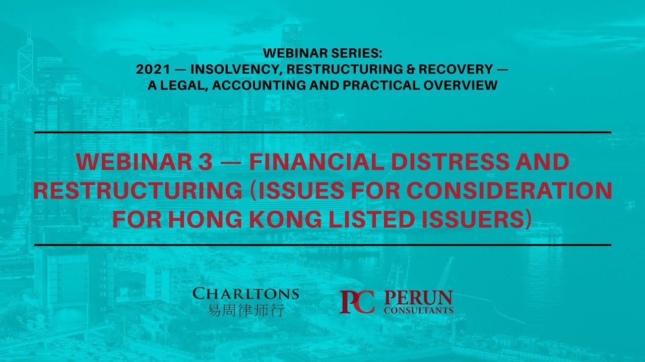 Charltons and Perun Consultants | Financial distress and restructuring | Webinar 3 | 31 March ...