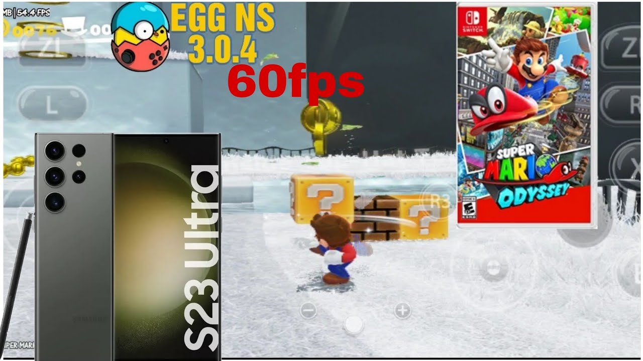 Super Mario Odyssey en android 60FPS full gameplay galaxy s23 ultra ...
