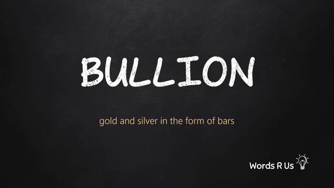 How to Pronounce BULLION in American English - YouTube