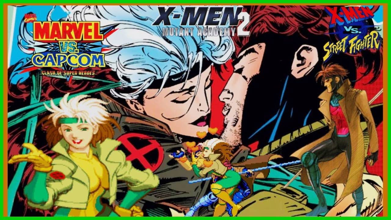 X-Men Gambit & Rogue Special💕 (MVC) (X-Men vs. Street Fighter) - YouTube