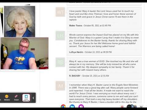 I JUST FOUND OUT Mary K. Baxter DIED!!! - YouTube