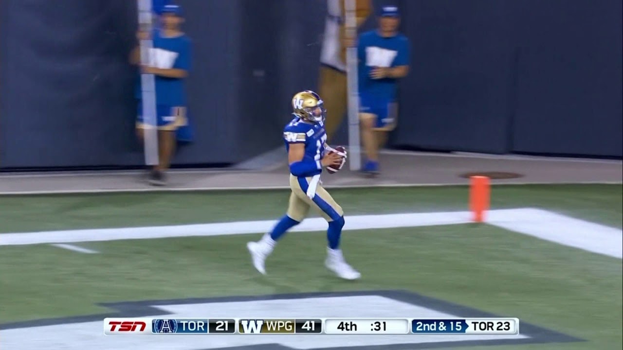 Good Weeks In CFL For Chris Streveler & Jake Wieneke - YouTube