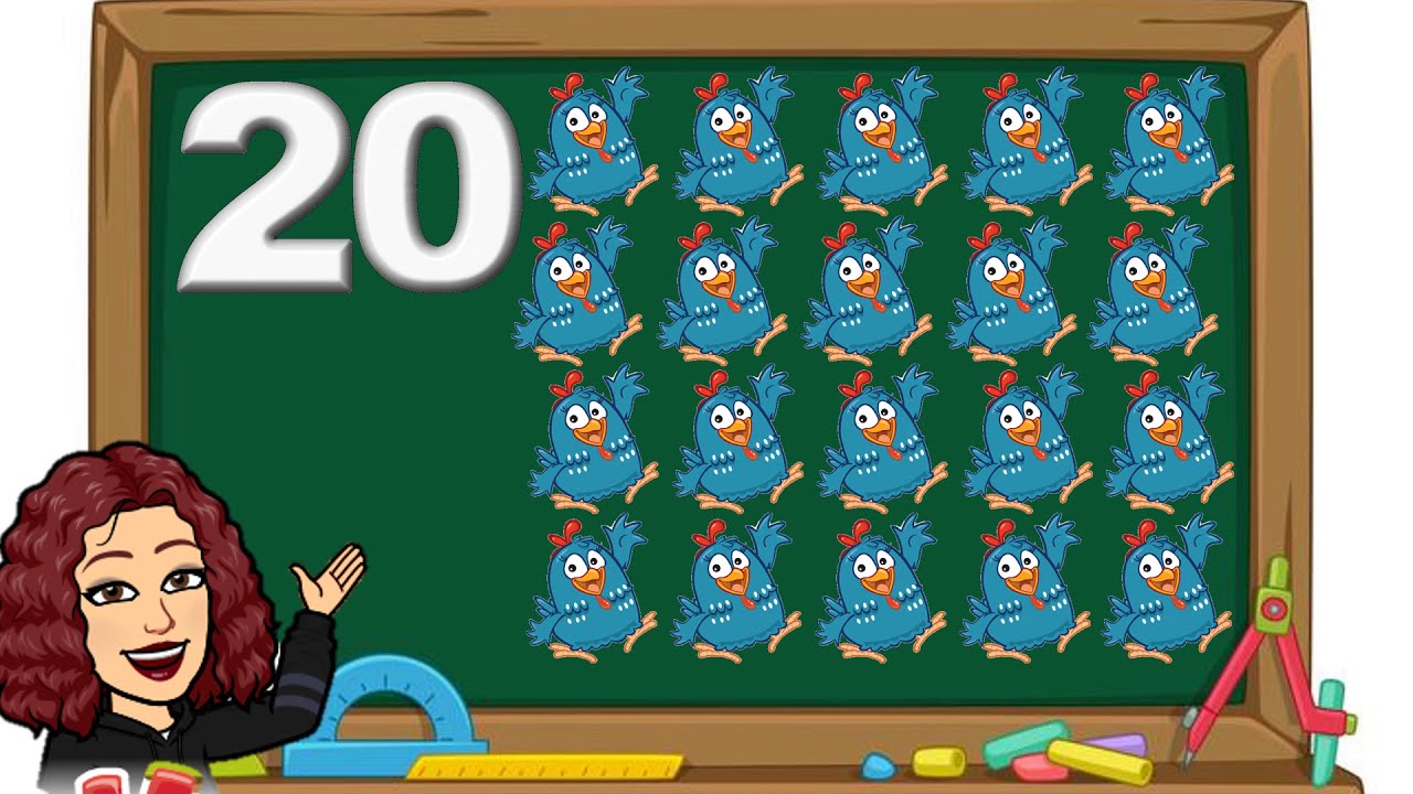 Aprendamos el Número 20 - YouTube