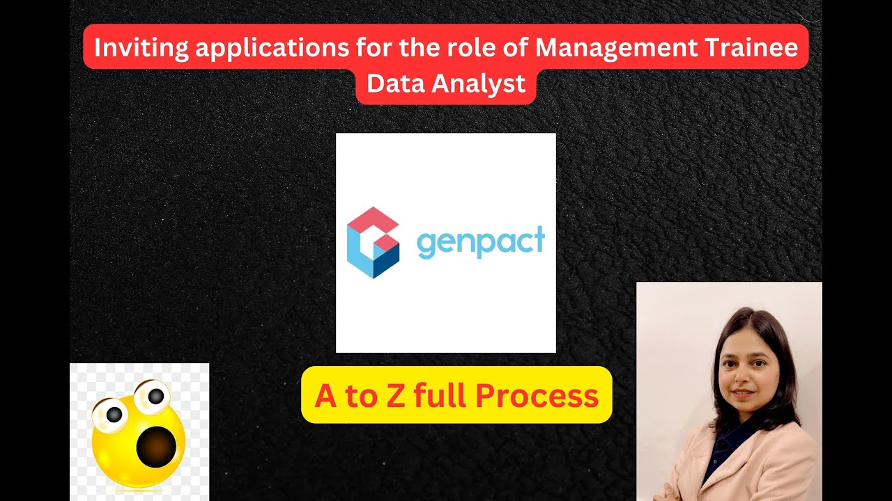 🔥 Genpact Hiring | Management Trainee - Data Analyst | Apply Now! - YouTube