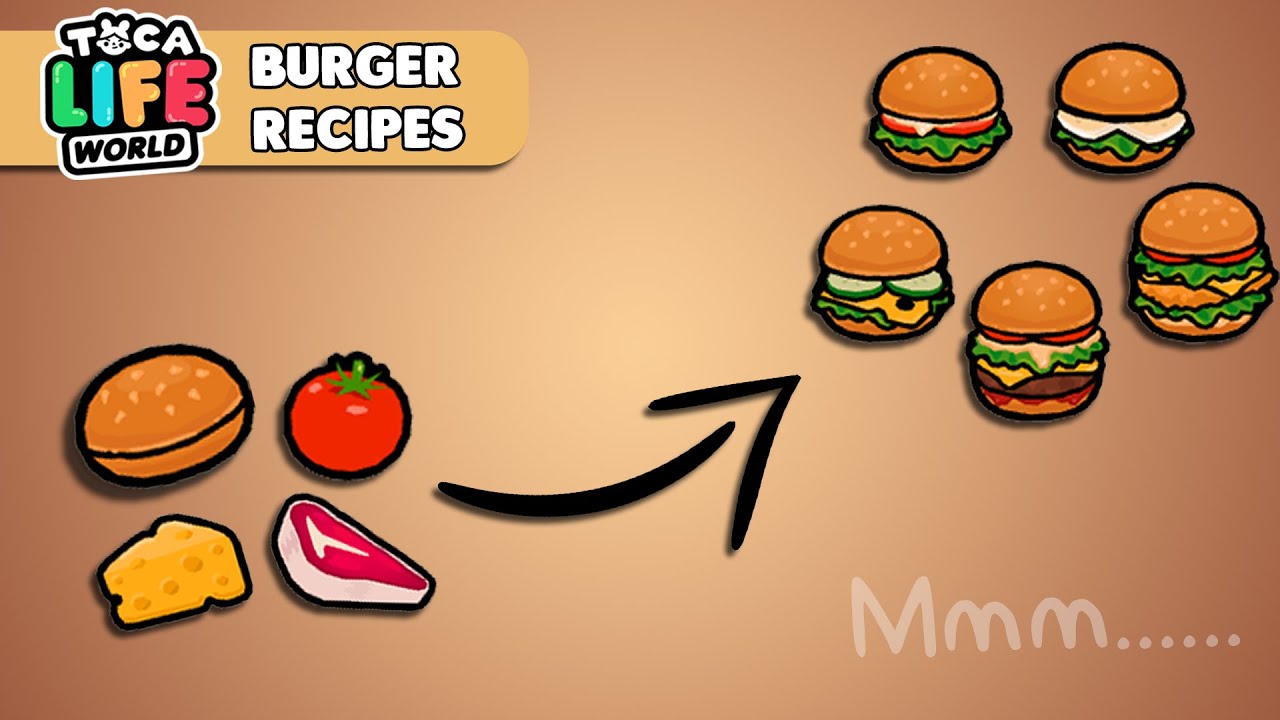 😋 All BURGERS RECIPES in TOCA BOCA 😋 Tasty Burger | TOCA LIFE WORLD ...