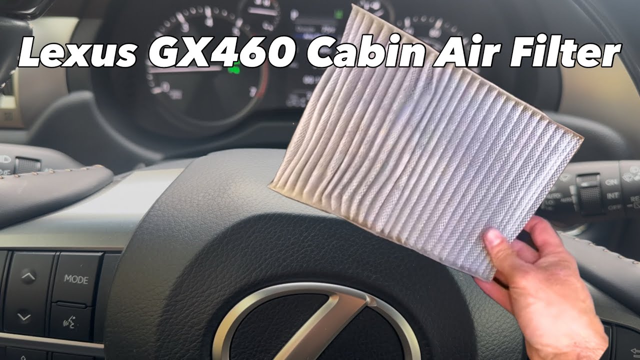 How to change cabin air filter Lexus gx460 2023 2022 - YouTube