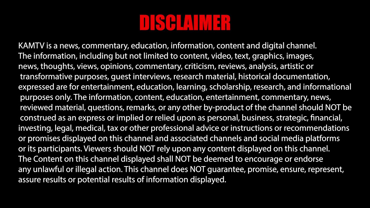 KAMTV Disclaimer & Fair Use Disclosure - YouTube
