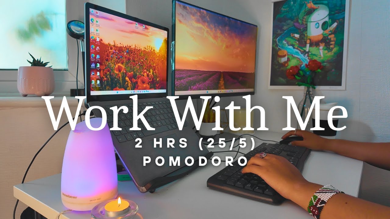 Work With Me | 2-Hour Pomodoro Deep Focus (25-5) | Cozy Autumn LoFi ...