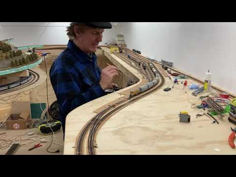 N scale layout update. Getting the original yard back up and running ...