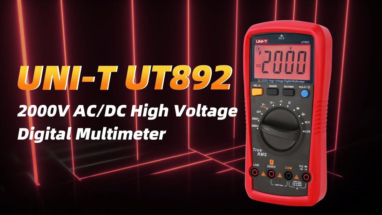 UNI-T UT892 2000V AC/DC High Voltage Digital Multimeter Overview - YouTube
