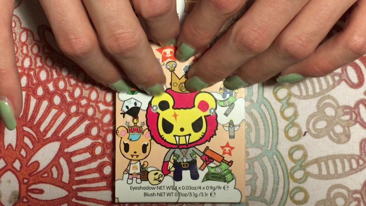 ASMR • Tokidoki Lion Papa Palette Swatching & Tapping // Whispered ...