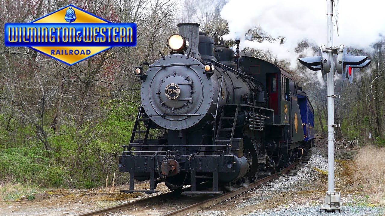 Wilmington & Western 58: Steaming into Spring in Delaware (4K) - YouTube