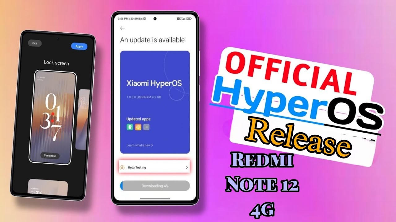 Redmi Note 12 4g HyperOS Update released | HyperOS install in Redmi ...