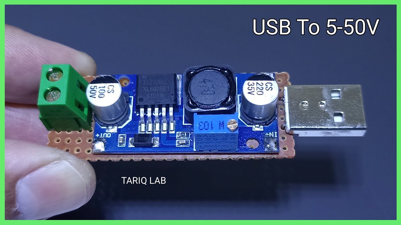 How To Make USB Adjustable Voltage Regulator - YouTube