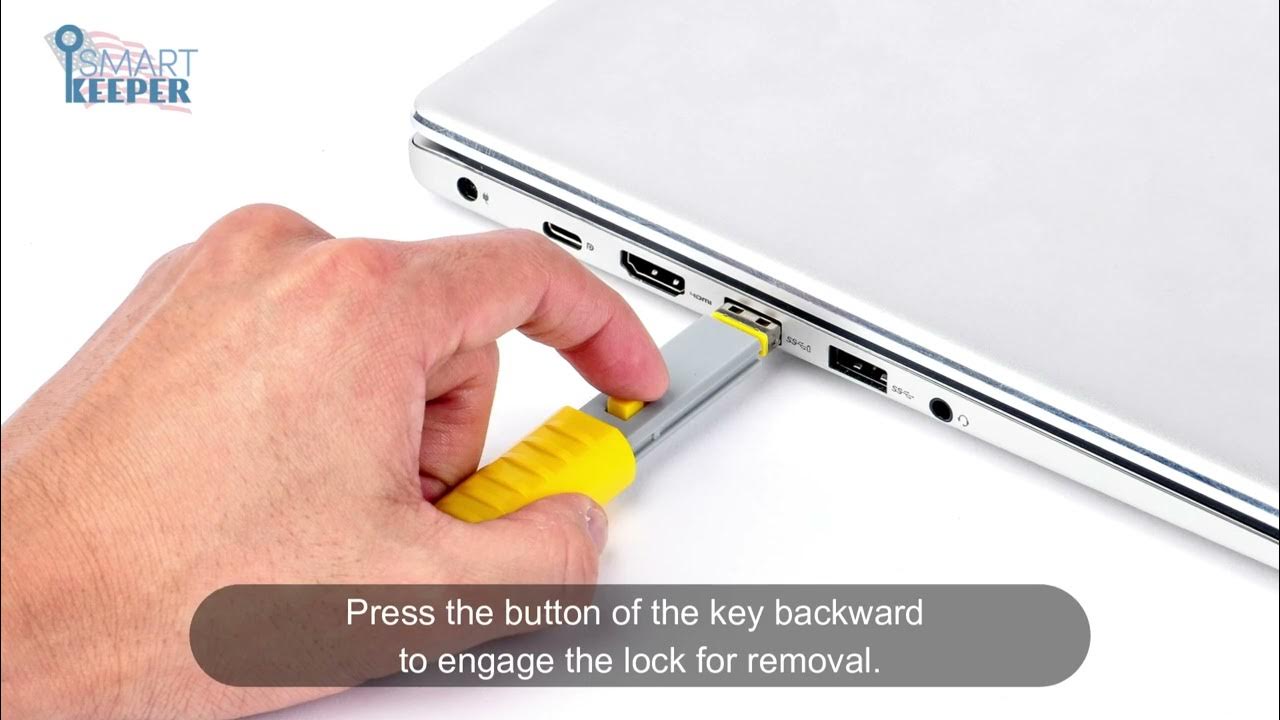 How to Guide: Smart Keeper USB Port Lock Essential - YouTube
