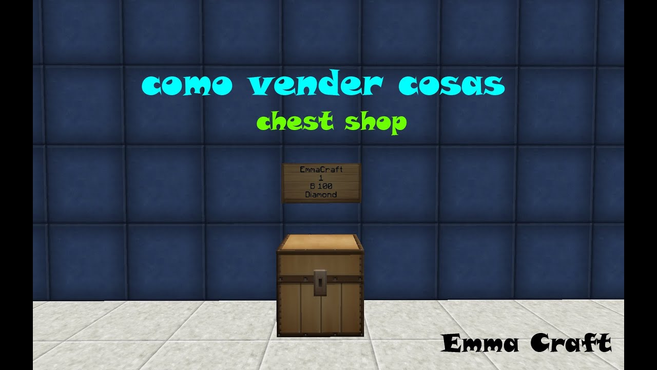 como hacer una tienda en minecraft - YouTube