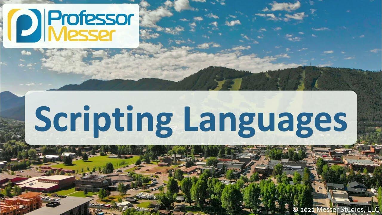 Scripting Languages - CompTIA A+ 220-1102 - 4.8 - YouTube