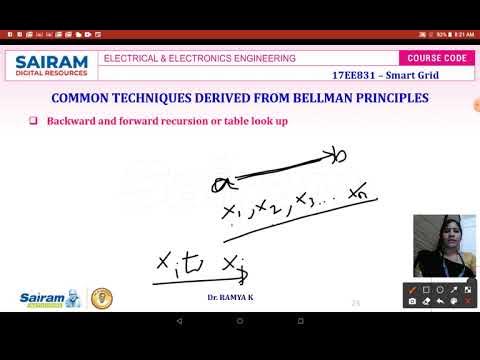 Lecture Video4_17EE831_Module-3_Dynamic Programming, SP and CCP formulation_Ramya K - YouTube