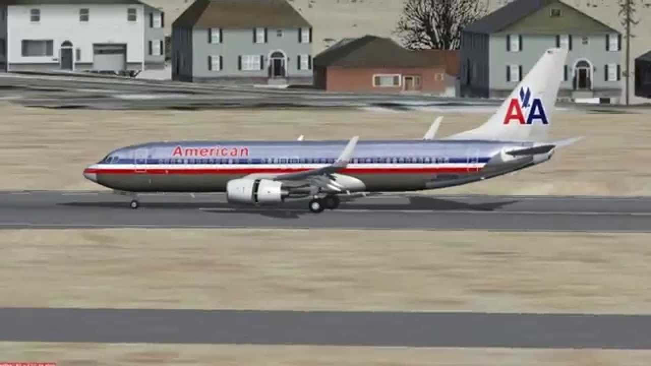 FSX - Boeing 737-800 American Airlines Old colors - TDS model - YouTube