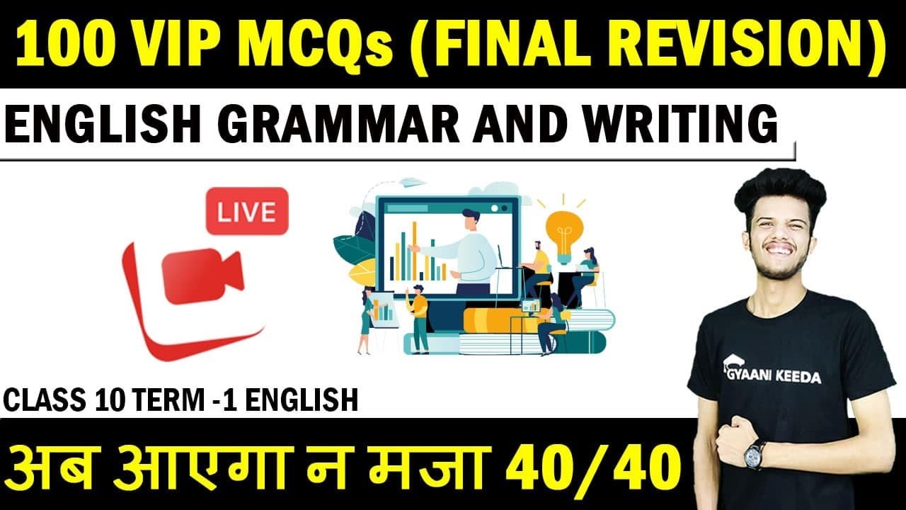 100 VIP (Very Important प्रश्न Class 10 English Grammar and Writing ...