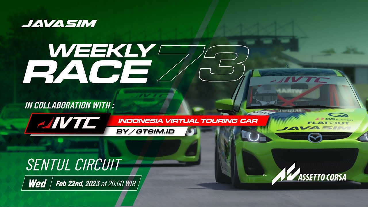 IVTC 1200 CC SENTUL CIRCUIT | Weekly Race 73 Javasim Assetto Corsa ...