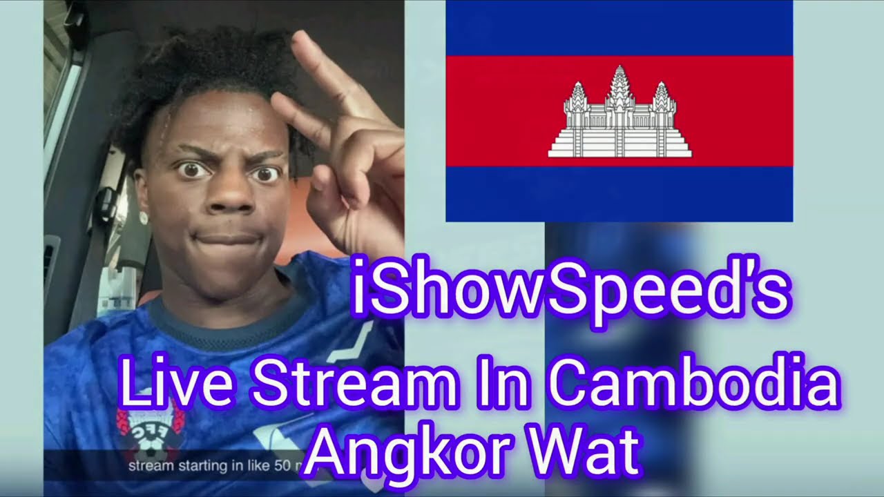 ishowspeed live stream in cambodia At Angkor wat Temple September 16 ...