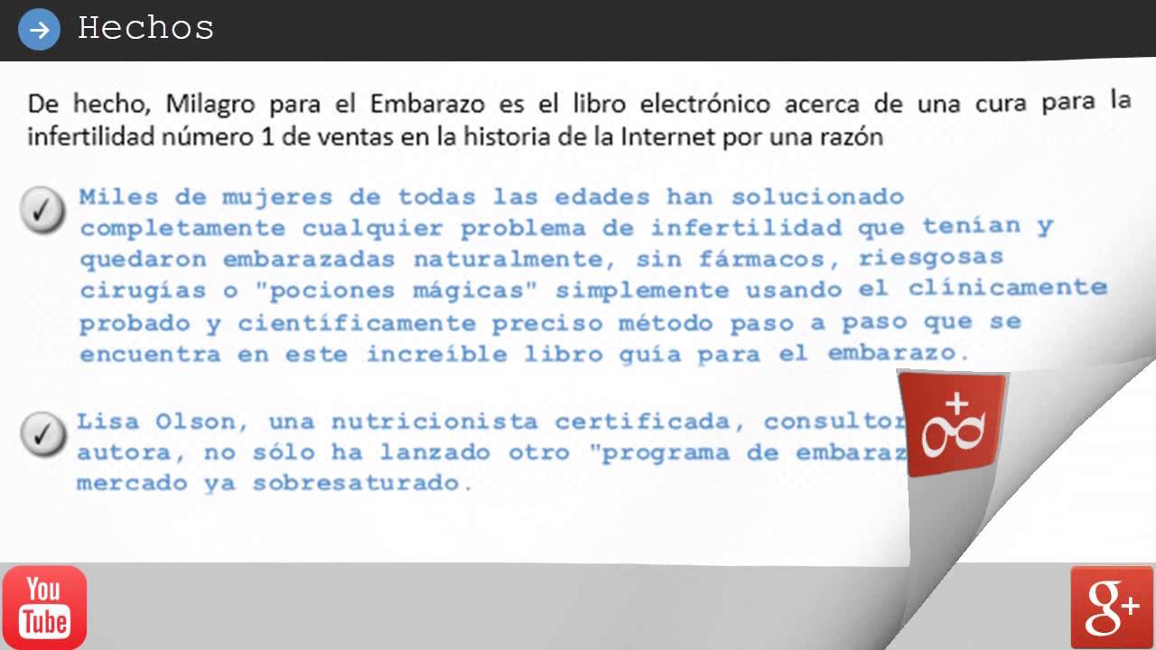Milagro para el Embarazo PDF - Revisión - YouTube
