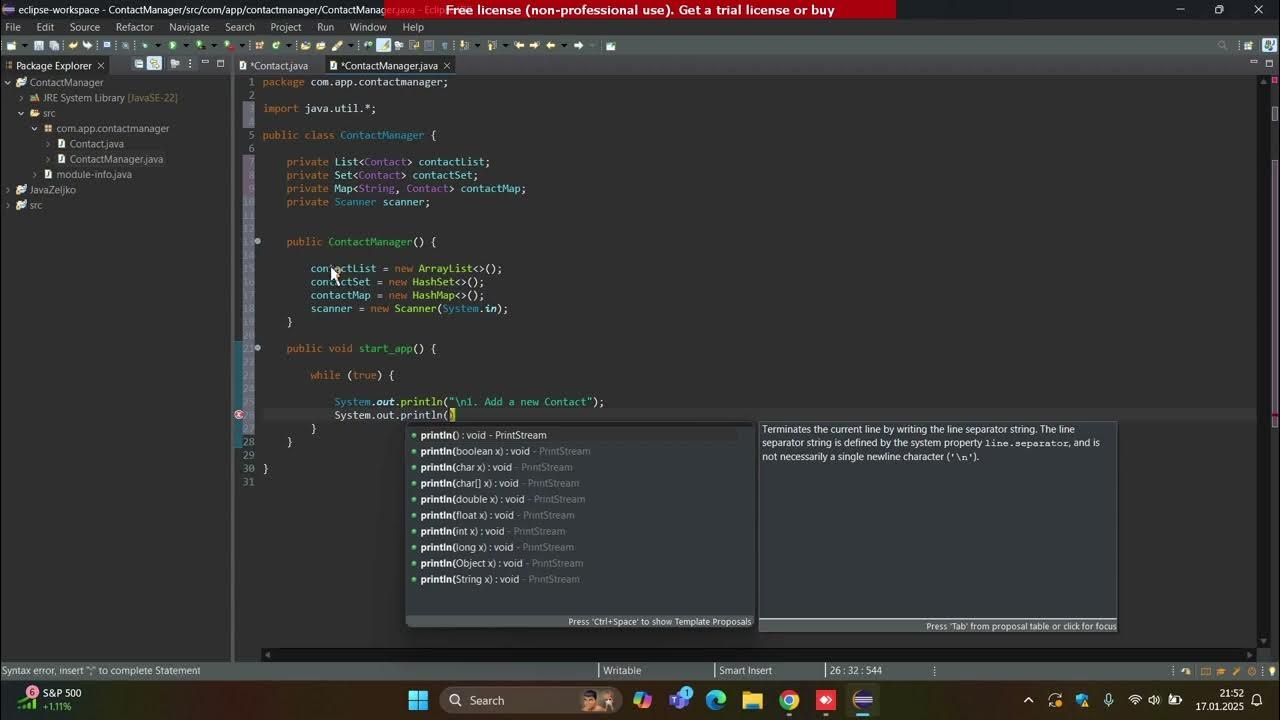 Java - Console App - Contact Manager - YouTube