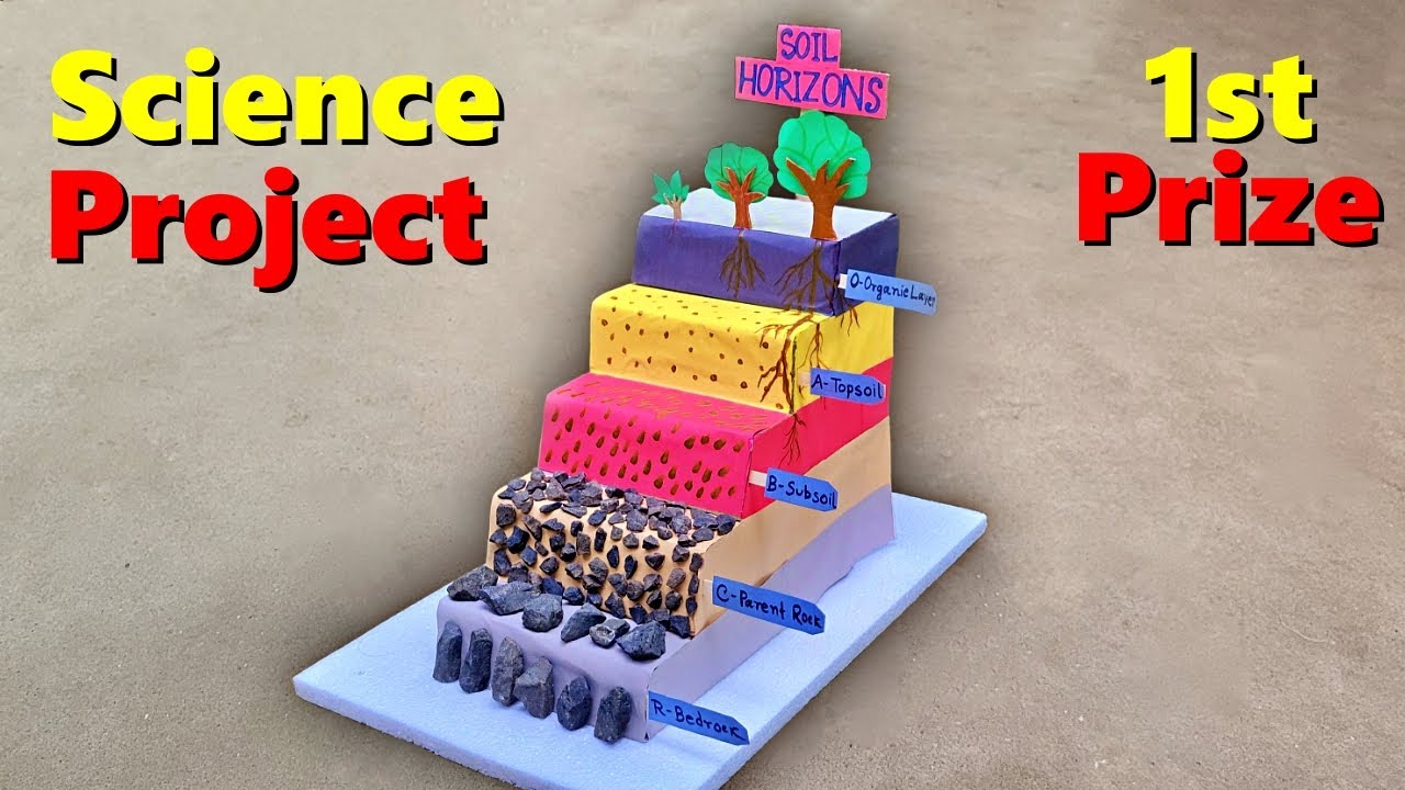 Soil Horizon - Inspire award science project 2024 | Science project ...