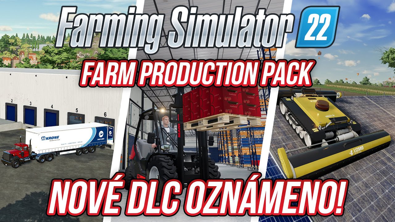 FARM PRODUCTION PACK | NOVÉ DLC DO FARMING SIMULATOR 22 OZNÁMENO! - YouTube