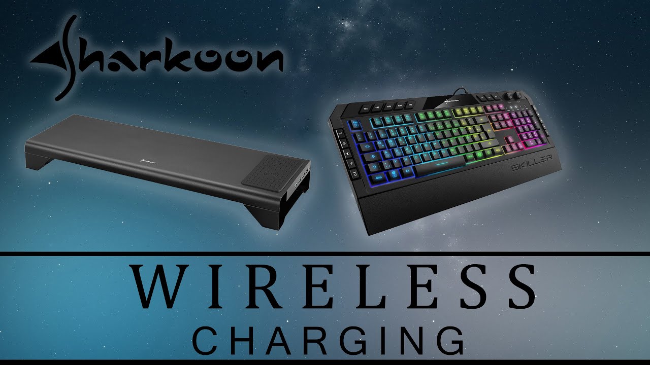 Sharkoon SGK5 Keyboard And Wireless Monitor Stand POWER - YouTube