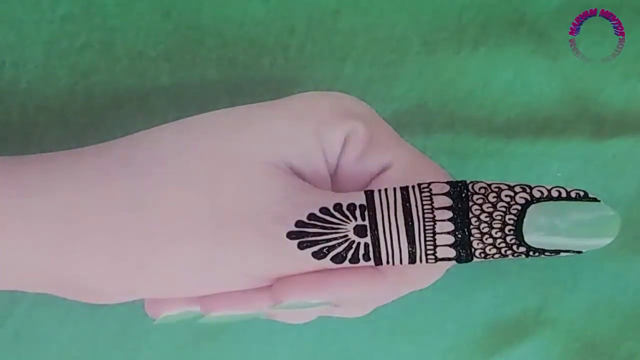 Thumb mehndi design | mehndi dizain | mehandi design | DIY thumb henna ...