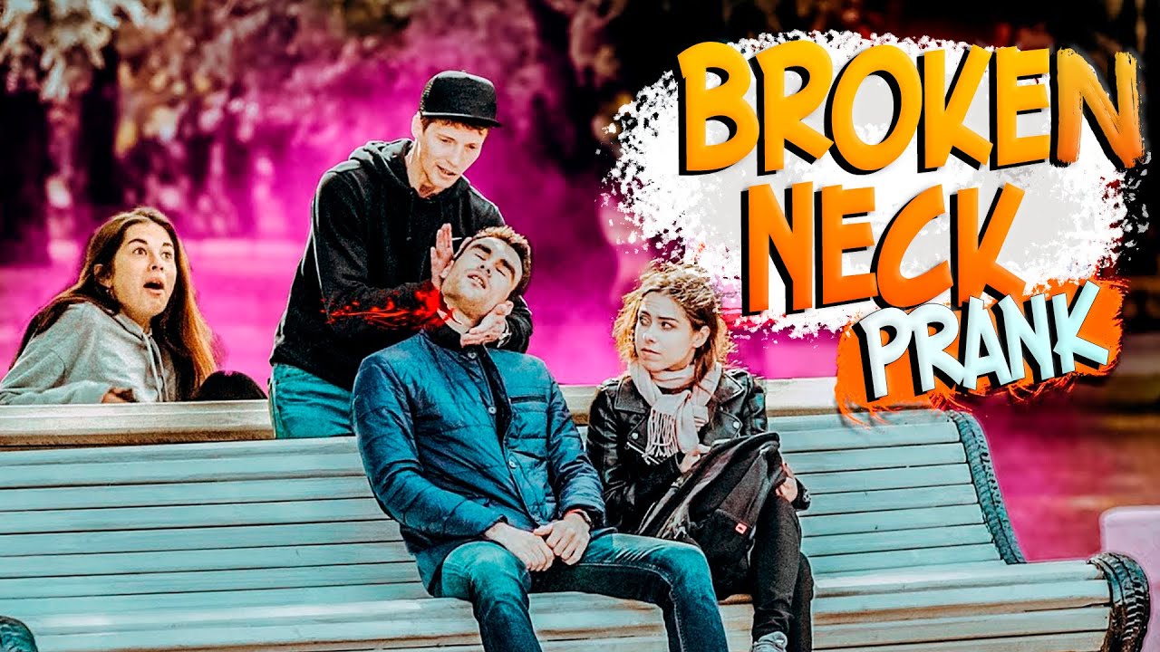 Broken neck prank / best reaction ever - YouTube