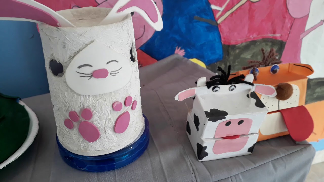 Títeres con material de reciclaje - YouTube