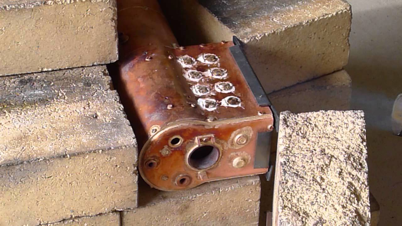 Soldering the Starboard Side Staybolt Heads - YouTube