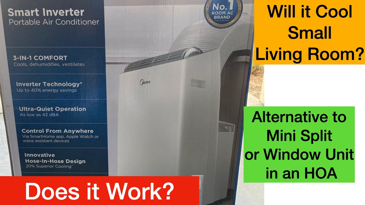Midea Dual Hose Portable Air Conditioner How to Install - backup Window ...