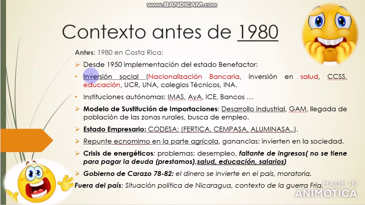Programas de Ajuste Estructural en Costa Rica, antecedentes , cambios ...