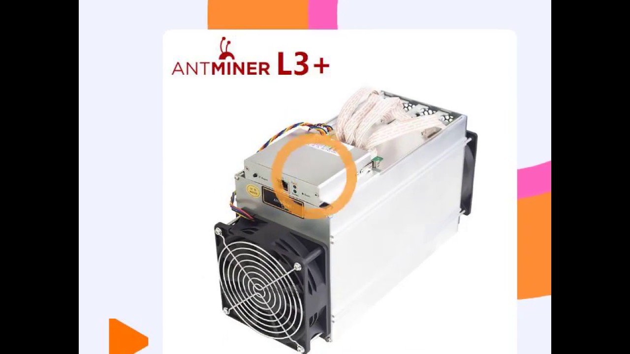 Bitmain Antminer L3+ Litecoin asic mining machine - YouTube