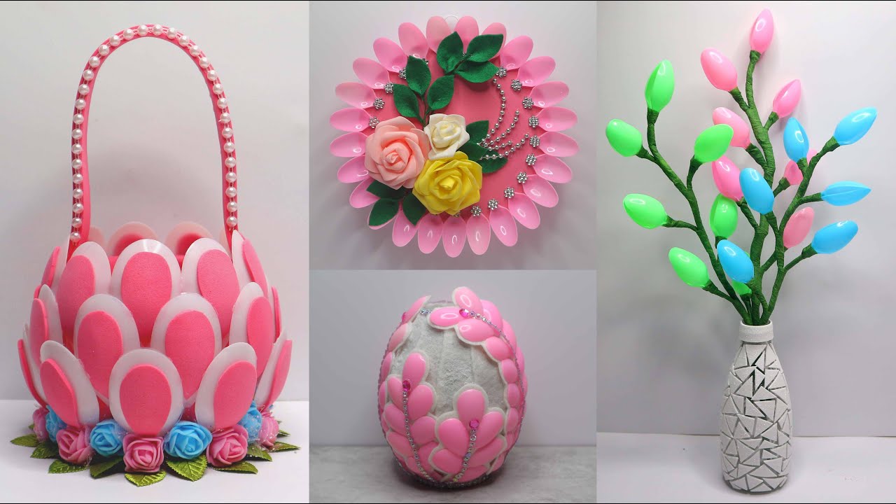 4 Ide Kreatif Menggunakan Sendok Plastik Bekas | Kreasi sendok plastik ...