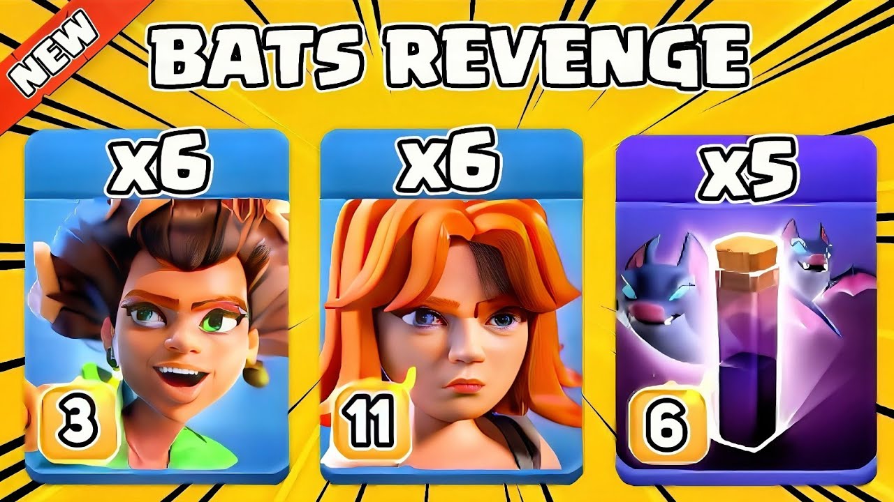 NEW ATTACKS TH 16 ROOT RIDER + VALKYRIE + BAT SPELL = SUPER EASY 3 STAR ...