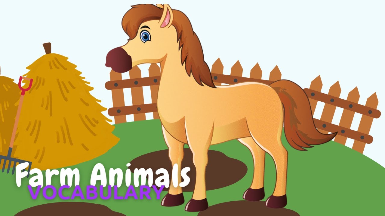 FARM ANIMALS ENGLISH VOCABULARY WITH SOUNDS. - YouTube
