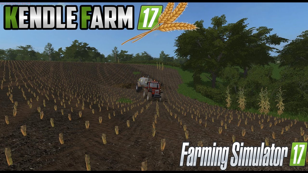 Farming simulator 2017 at the slurry on Kendle Farms PC - YouTube