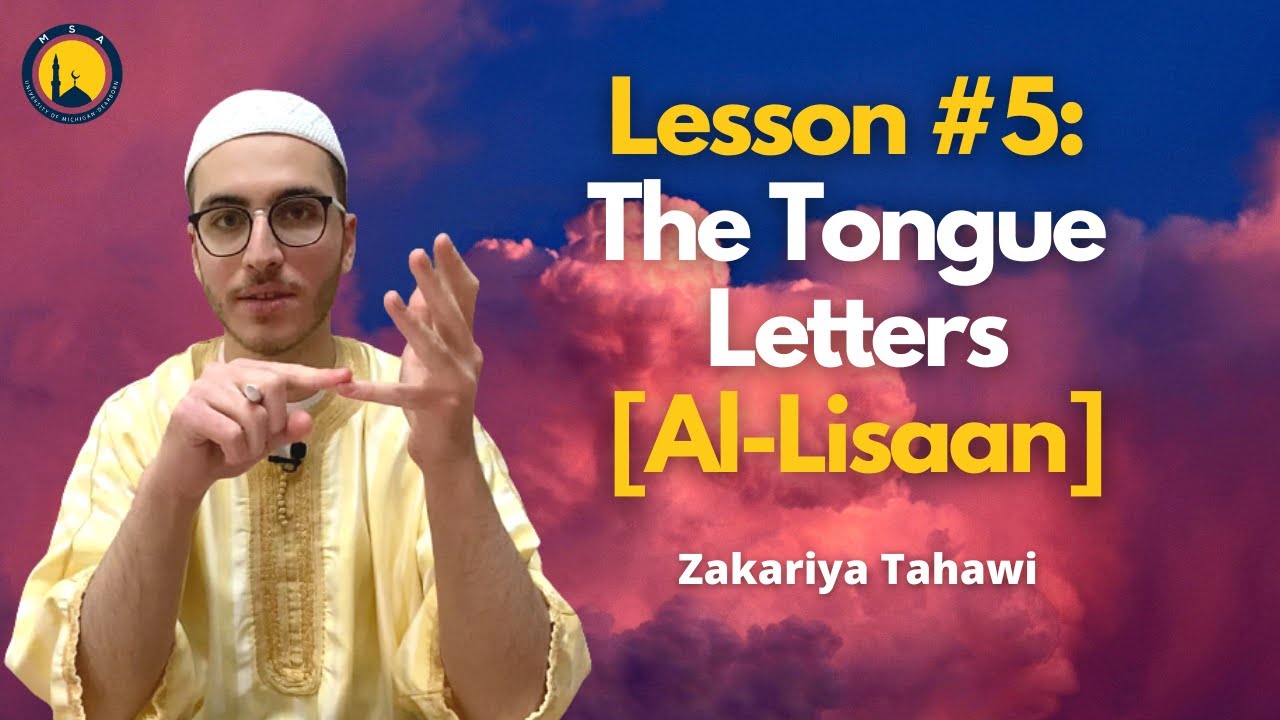Lesson #5: The Tongue Letters (Al-Lisaan)-Articulations Points of ...