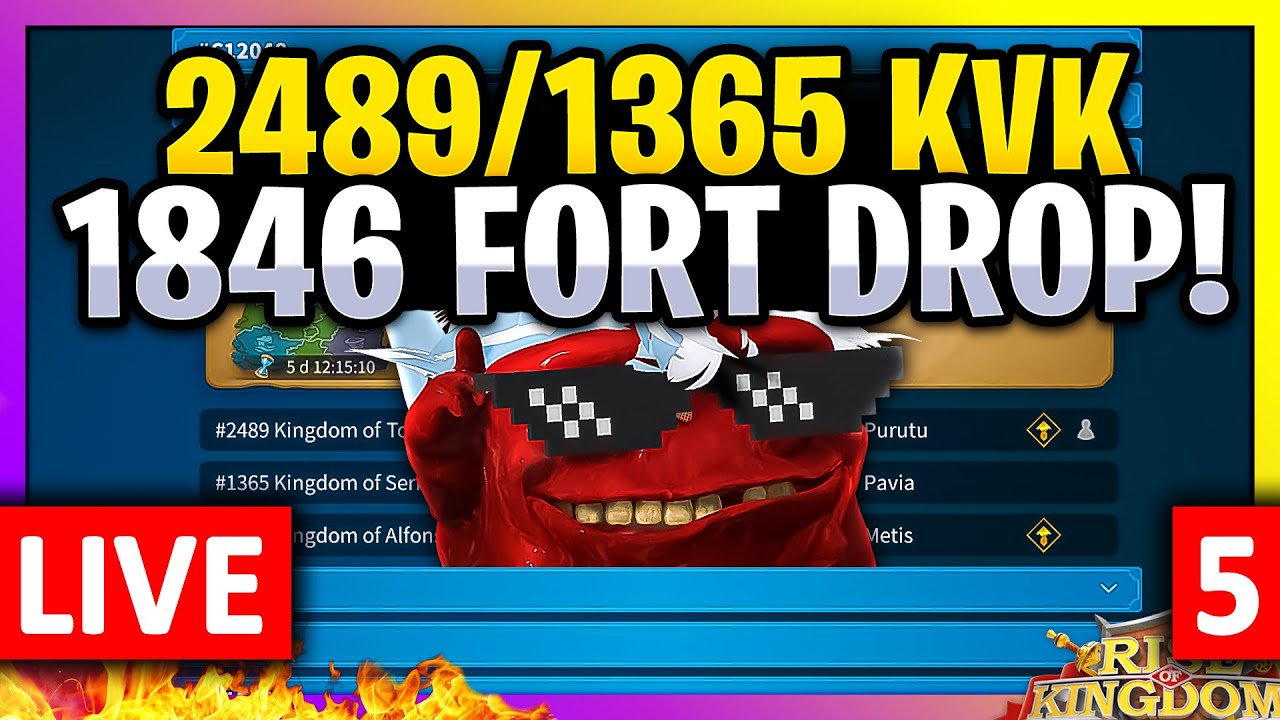 1846 FORT DROP! - 2489 / 1365 KVK 🔥 LIVE! 🔴 #C12045 #2489 #1365 #1175 ...