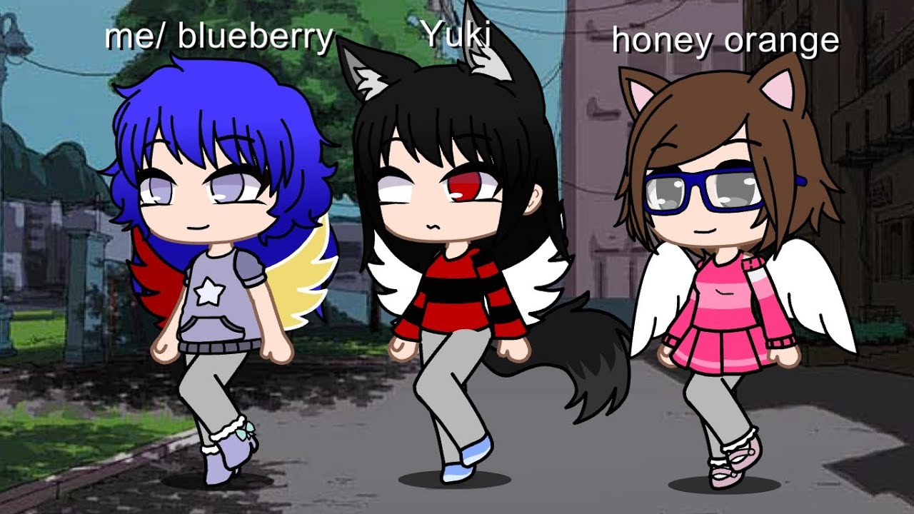 gacha club I made for orange _honey and for Yuki ️💙💛💚 - YouTube