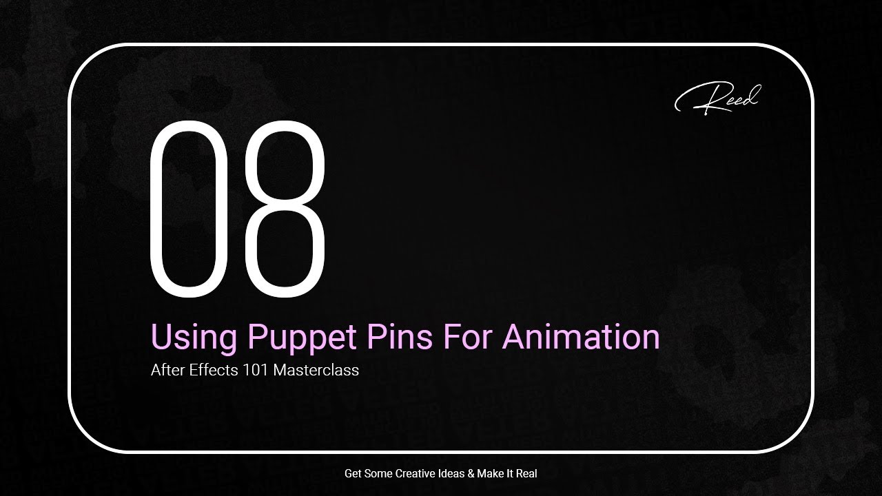 After Effects 101 • Course 08 - Puppet Pins For Animation - YouTube