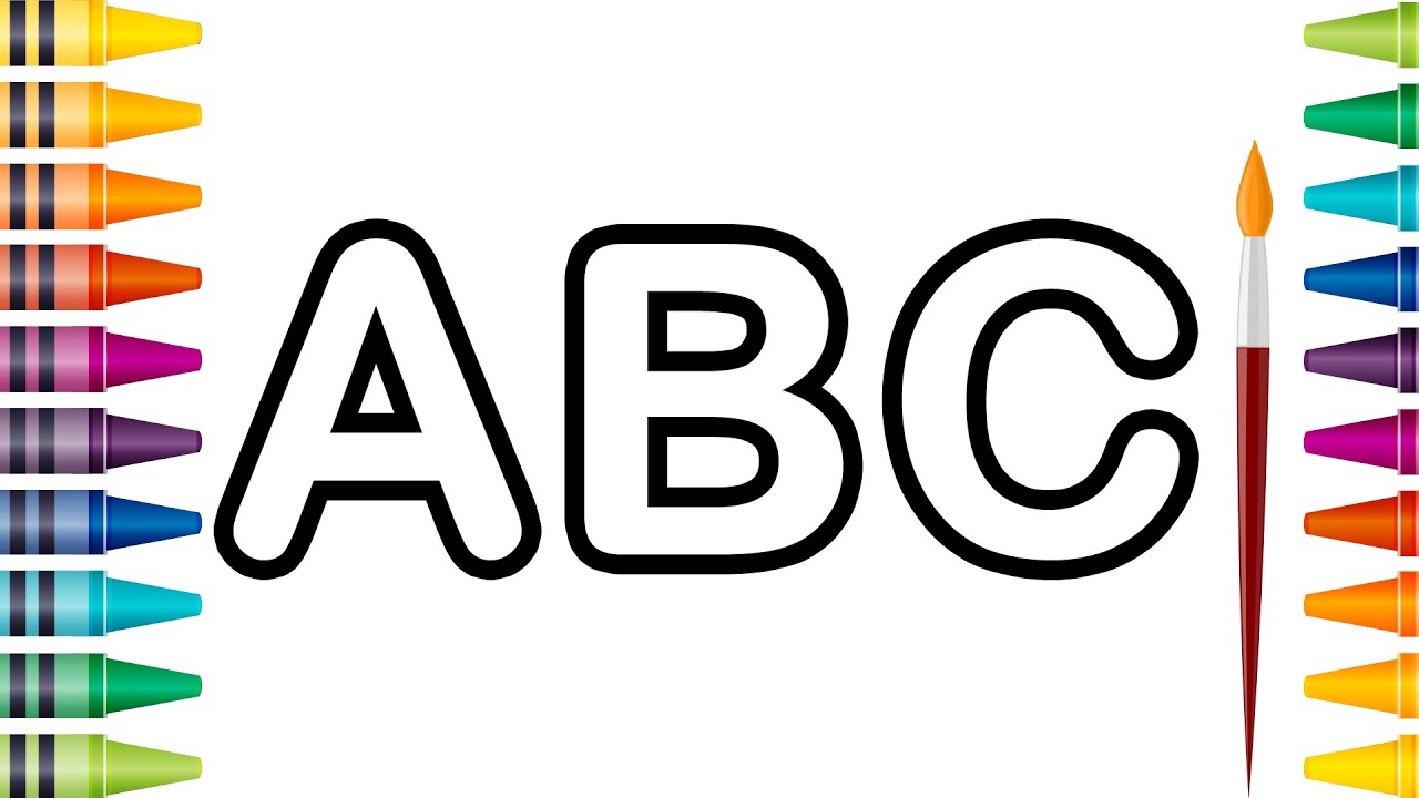 A for Apple, B for Ball, C for Cat | ABC Coloring with Maplu Kids TV ...