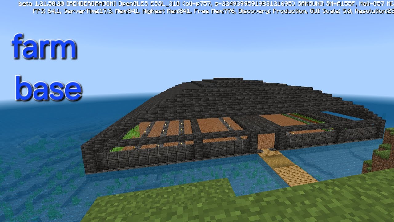 I build massive farm base in MINECRAFT HARDCORE - YouTube