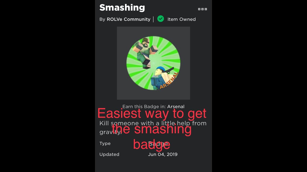 Easiest way to get the smashing badge (Arsenal) - YouTube