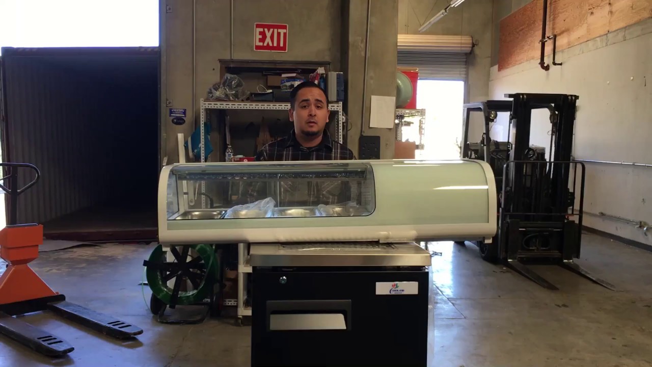 Japanese Sushi Sashimi Poke DELI CASE REFRIGERATOR refrigerated 48 ins ...